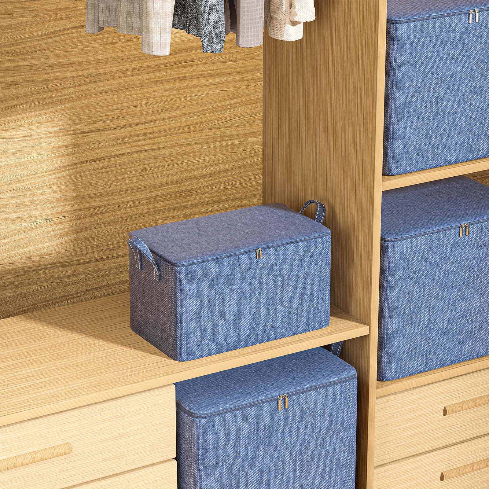 xgfhyjeh Cloth Storage Bins Organizer with Lids, Foldable Extra Large ...