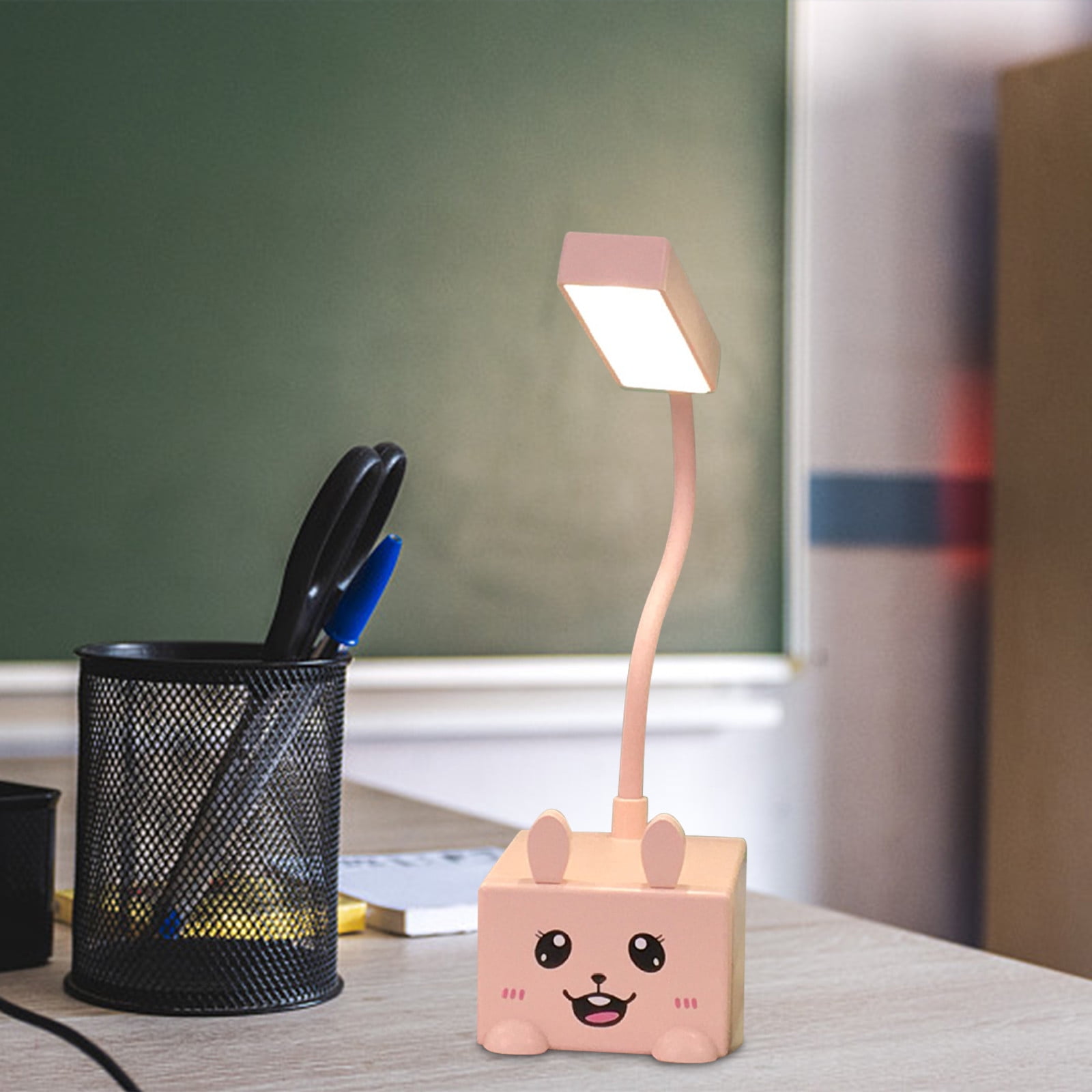xgfhyjeh Desk Lamp, Cute Table Lamp With USB Charging Port ...
