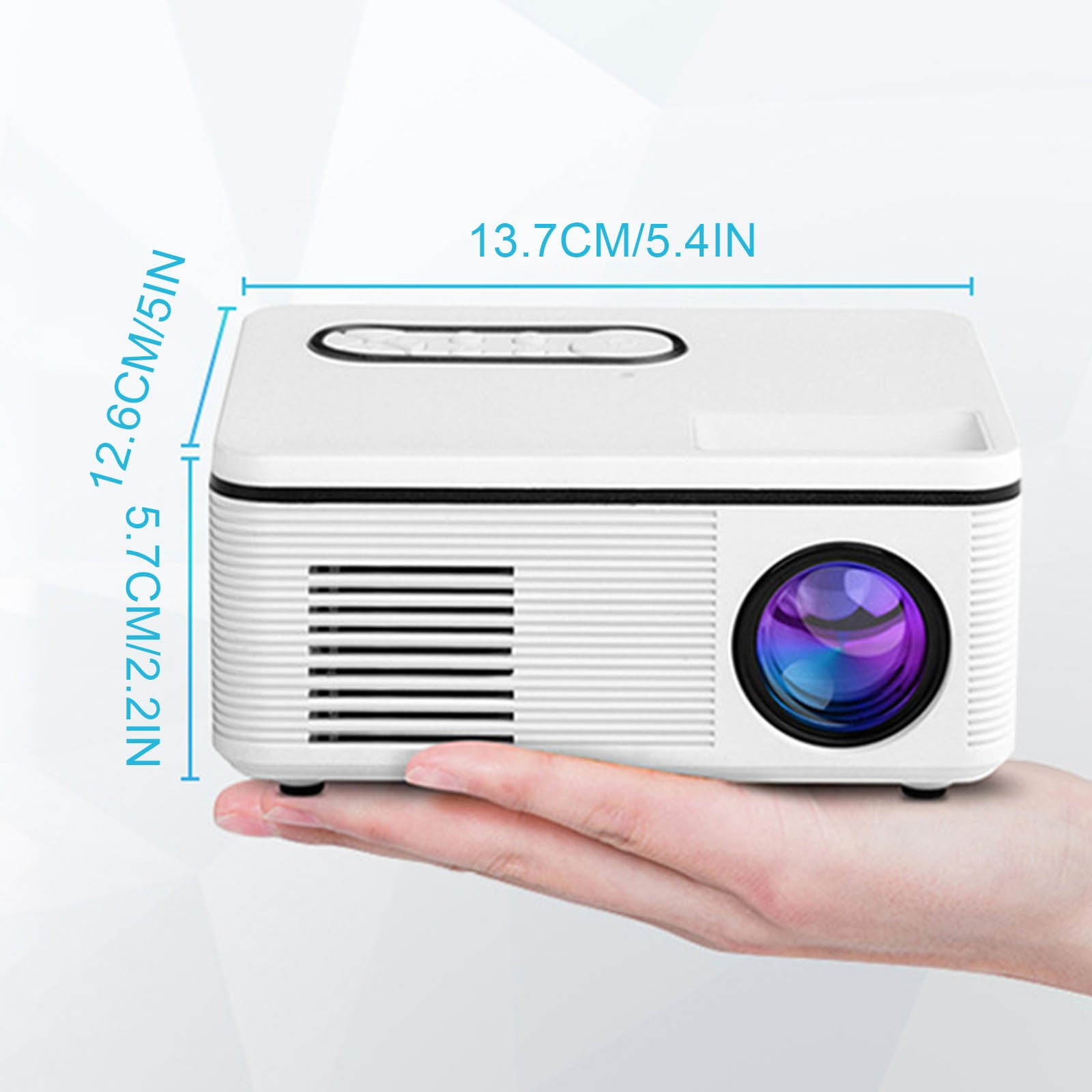 xgfhyjeh Portable Mini 4k Projector with Wifi and Bluetooth, 1080p HD ...