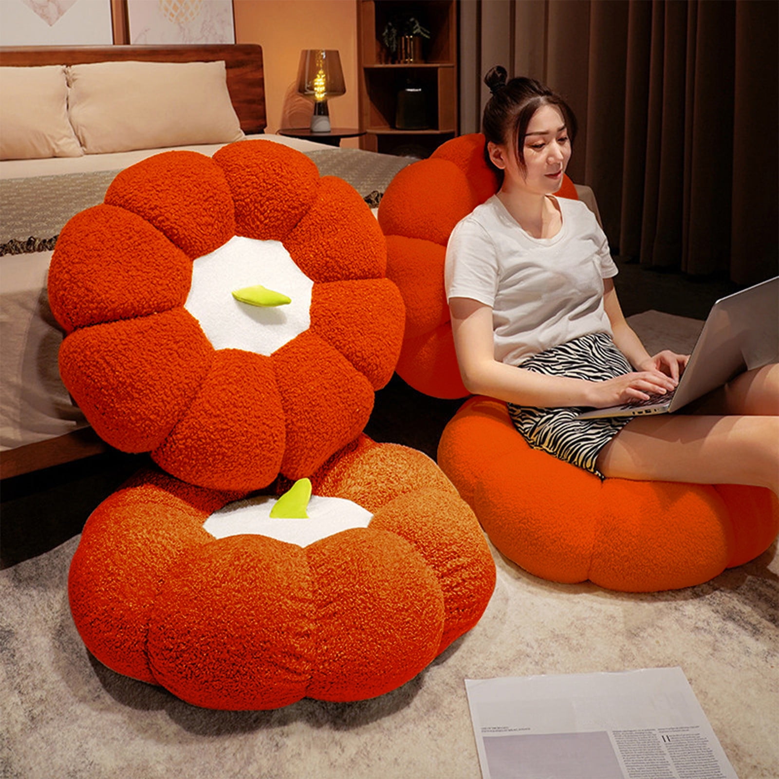 xgfhyjeh Pumpkin Futon Chair Cuhsion, Clearance Seat Cushion Pad for ...