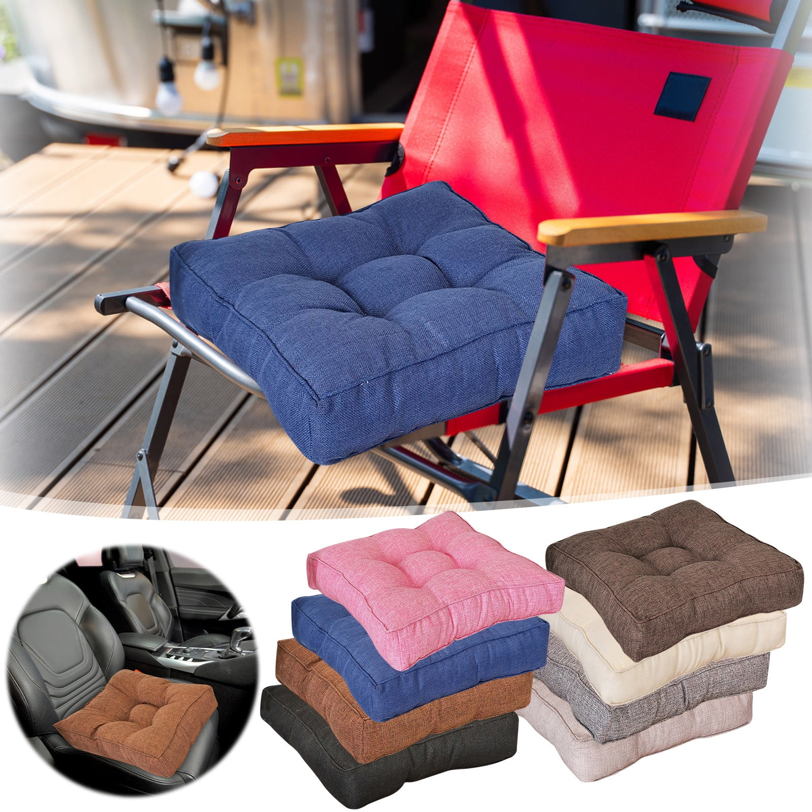 xgfhyjeh Square Chair Cuhsion, Clearance Seat Cushion Pad for Office ...