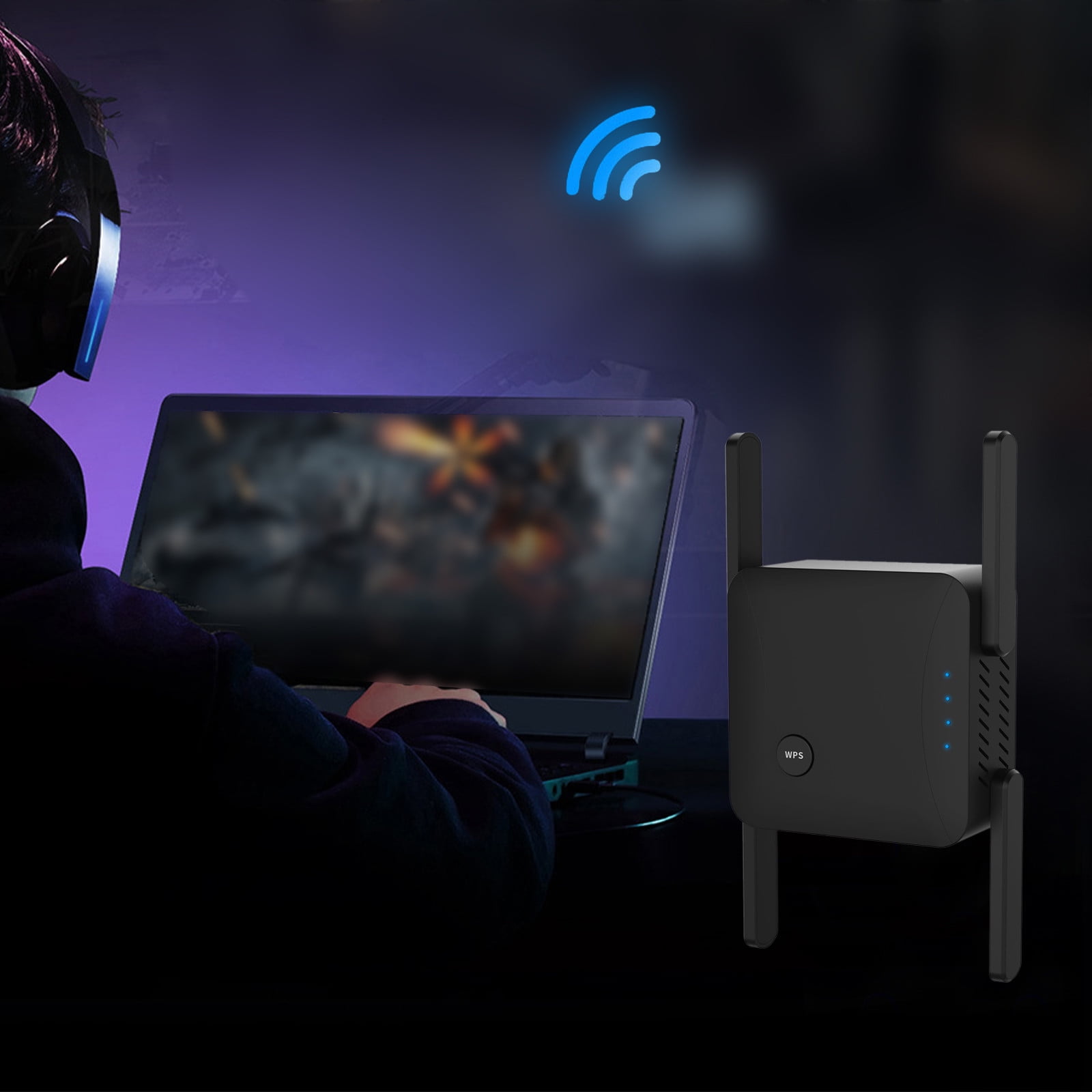 xgfhyjeh Wifi Extender Signal Booster for Home Outdoor, Internet ...