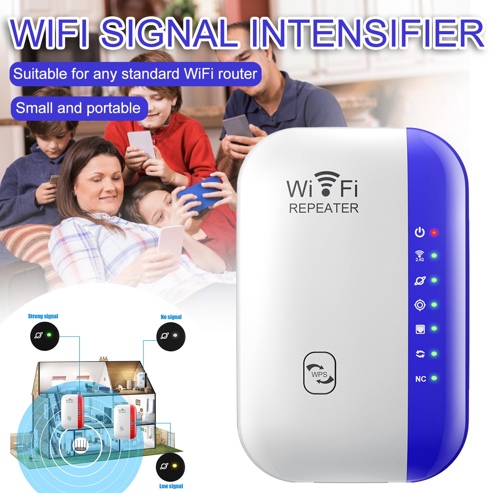 xgfhyjeh Wifi Extender Signal Booster for Home Outdoor, Internet ...