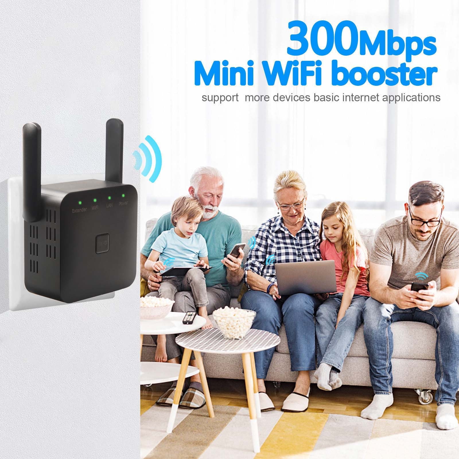 xgfhyjeh Wifi Extender Signal Booster for Home Outdoor, Internet ...