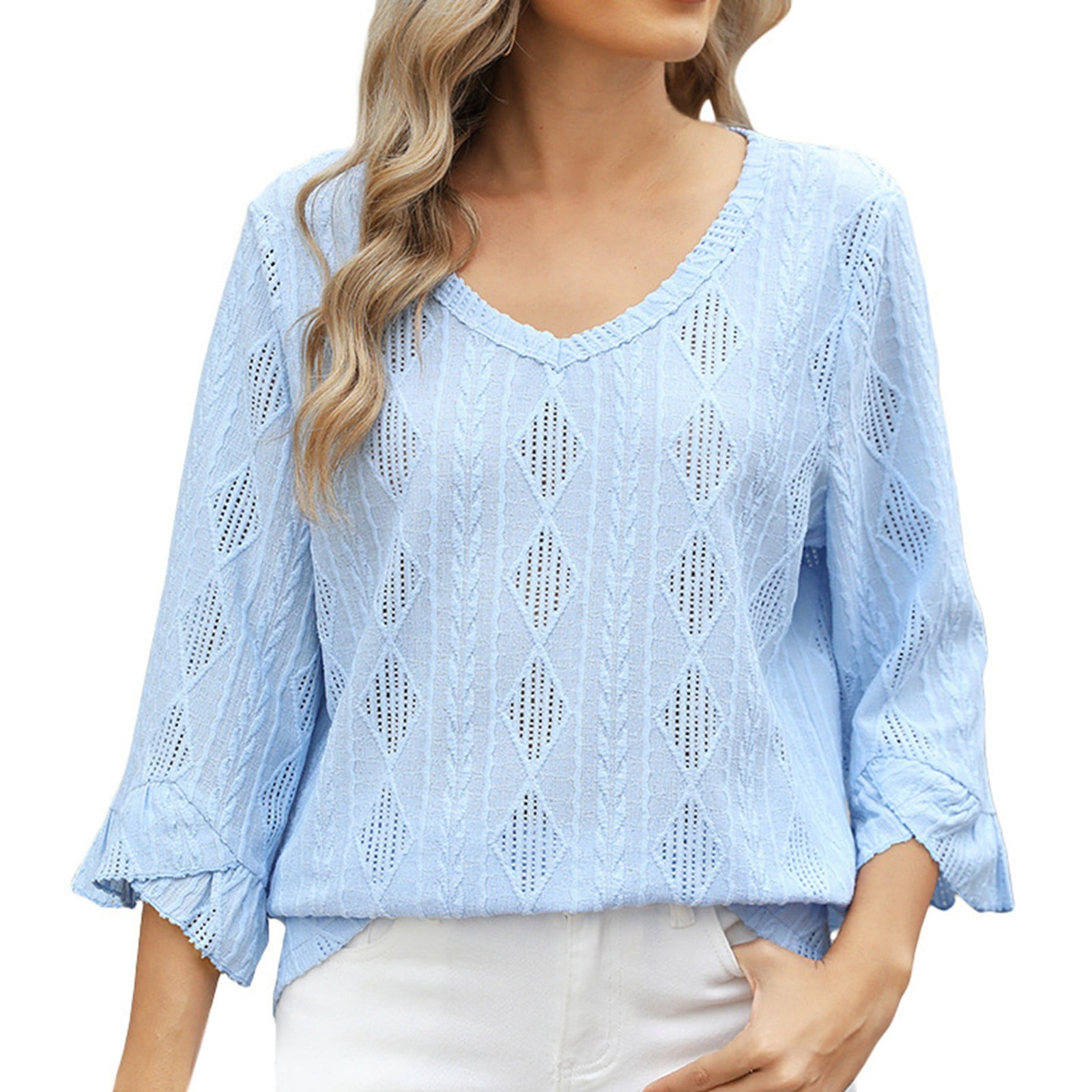 xia Clearance,Button down Long Sleeve Shirts for Women,Ladies Plus Size ...
