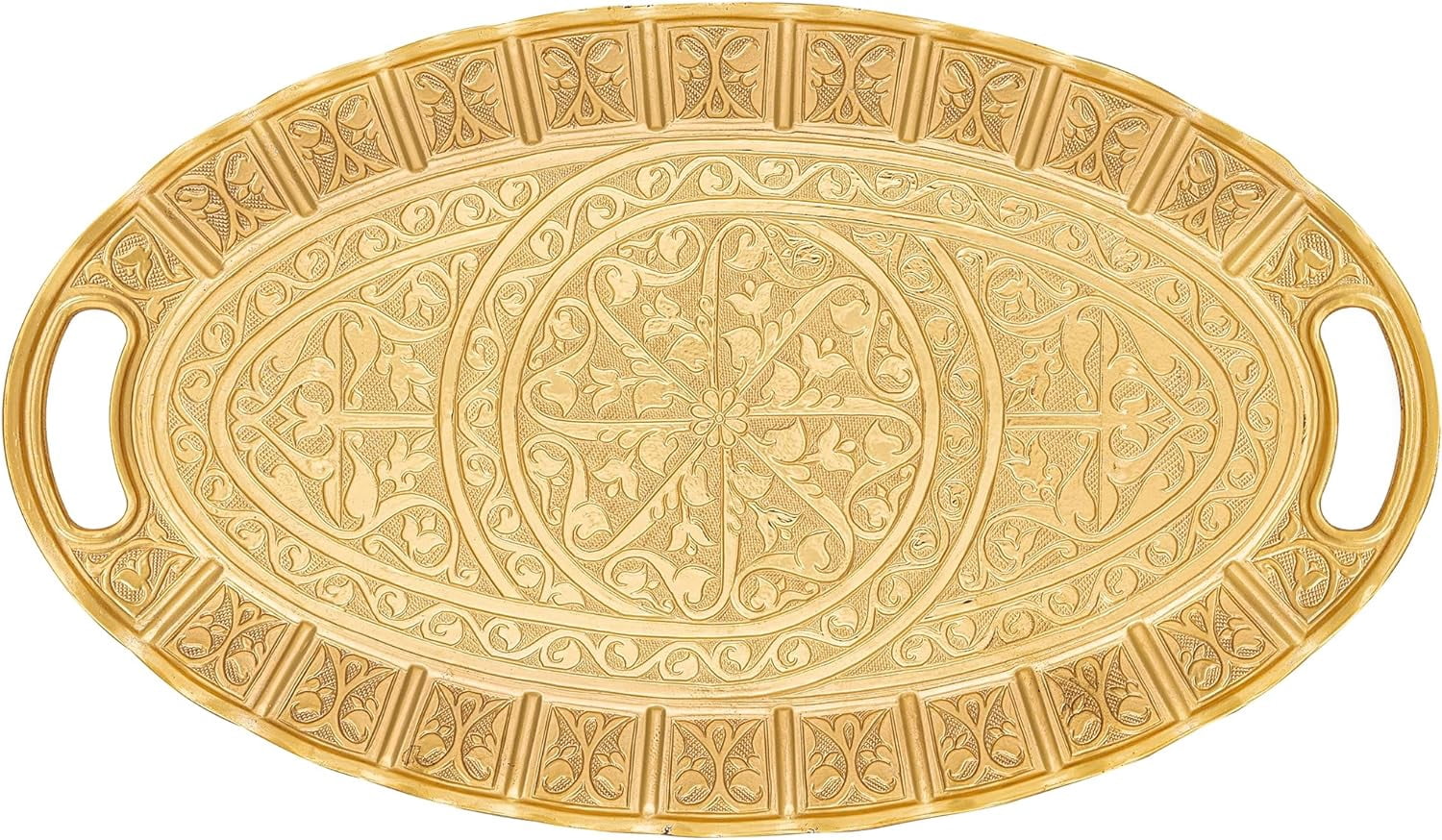 xihoomxaxa Turkish Ottoman Inspired 2-Person Zamac Serving Tray ...