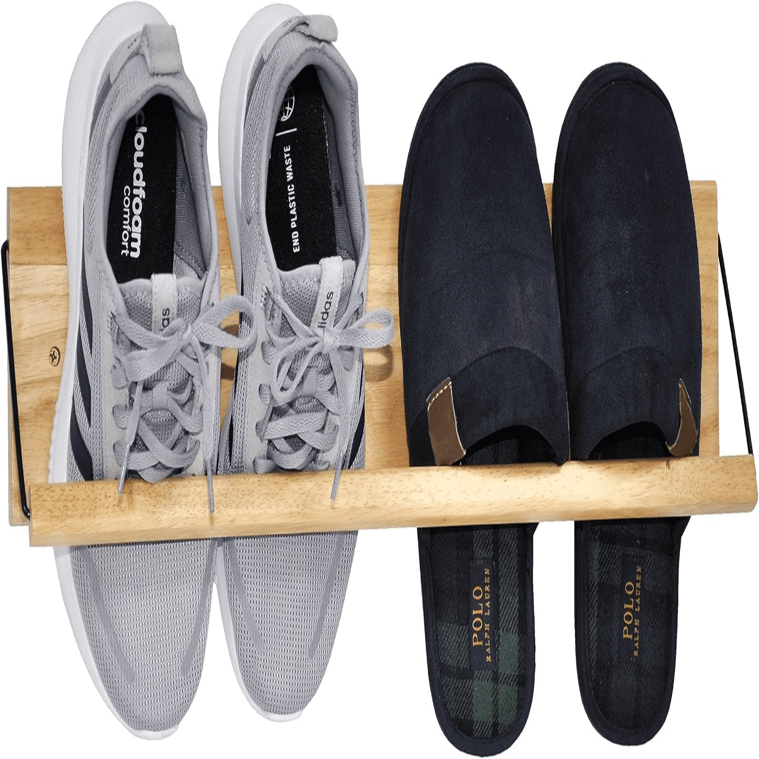 ximoneboom 22\u201C Shoe Rack with Dowel Wall Hanging Shoe Storage ...