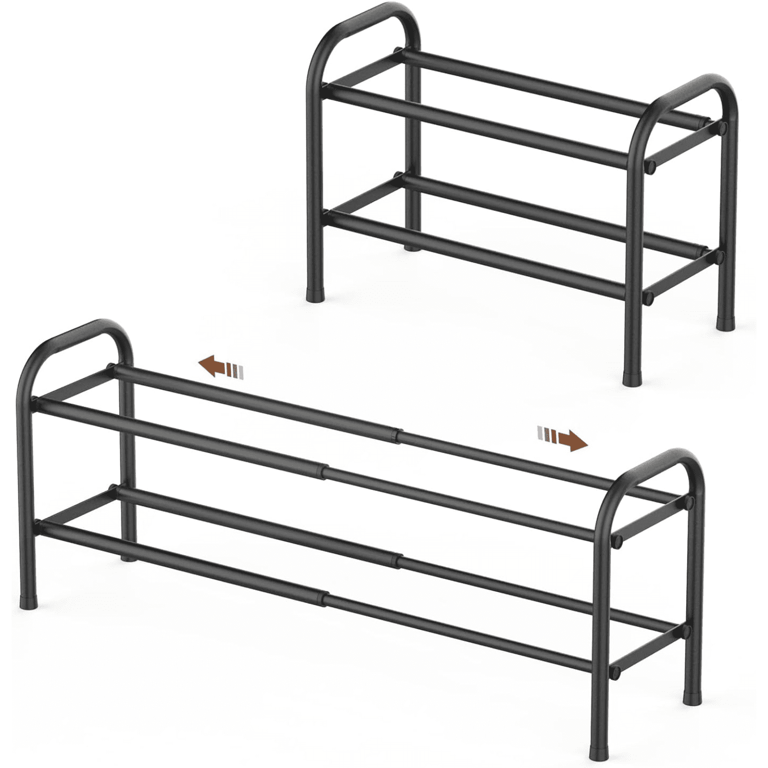 ximoneboom 3-Tier Expandable Shoe Rack Adjustable Shoe Shelf Storage ...