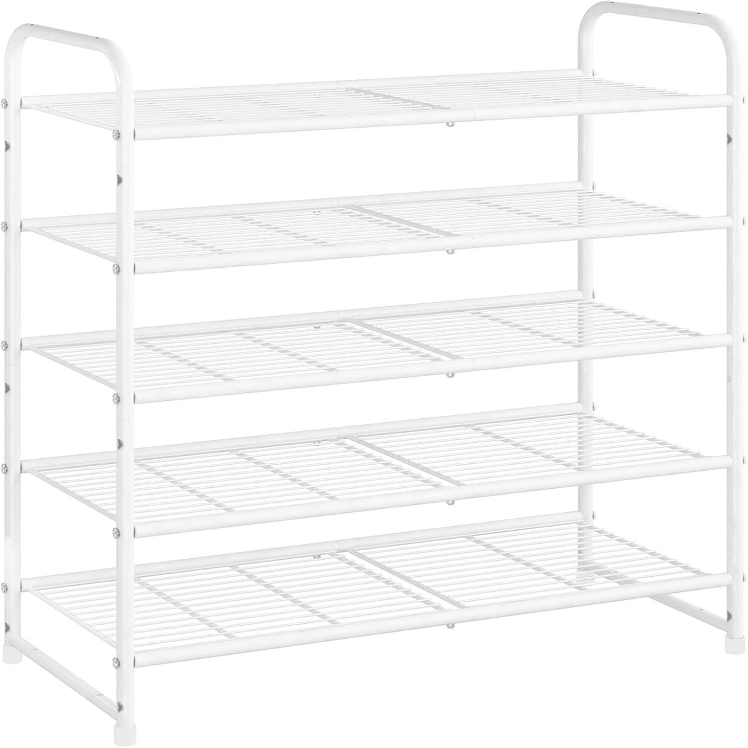 ximoneboom Simple 5-Tier Stackable Shoe Rack Expandable & Adjustable ...