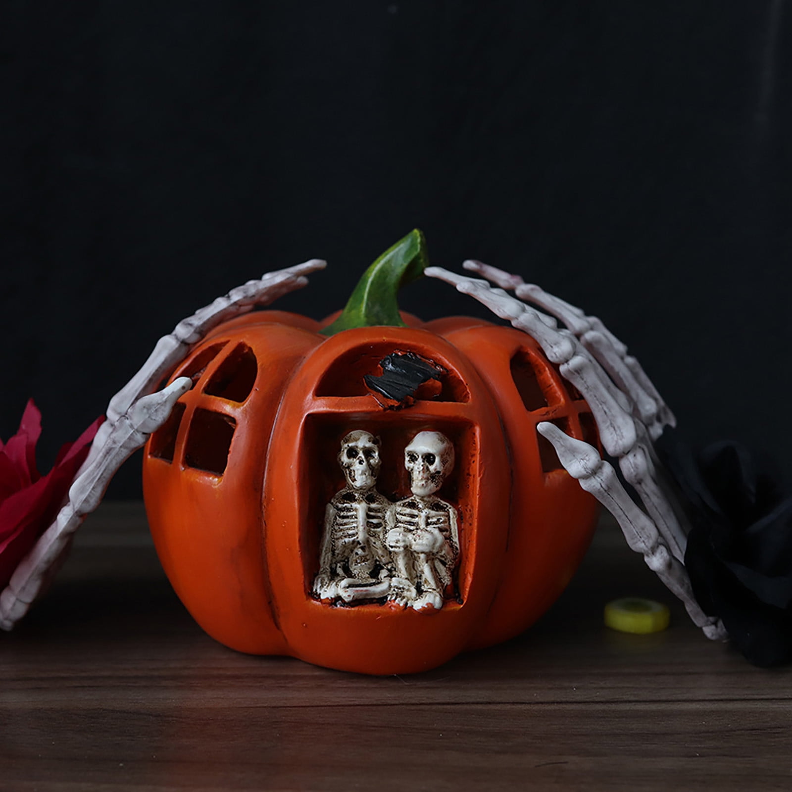 xingjujudsh Halloween Skeleton Hand Claw Rack Ornament Ghost Festival Horror Decoration Prop ...