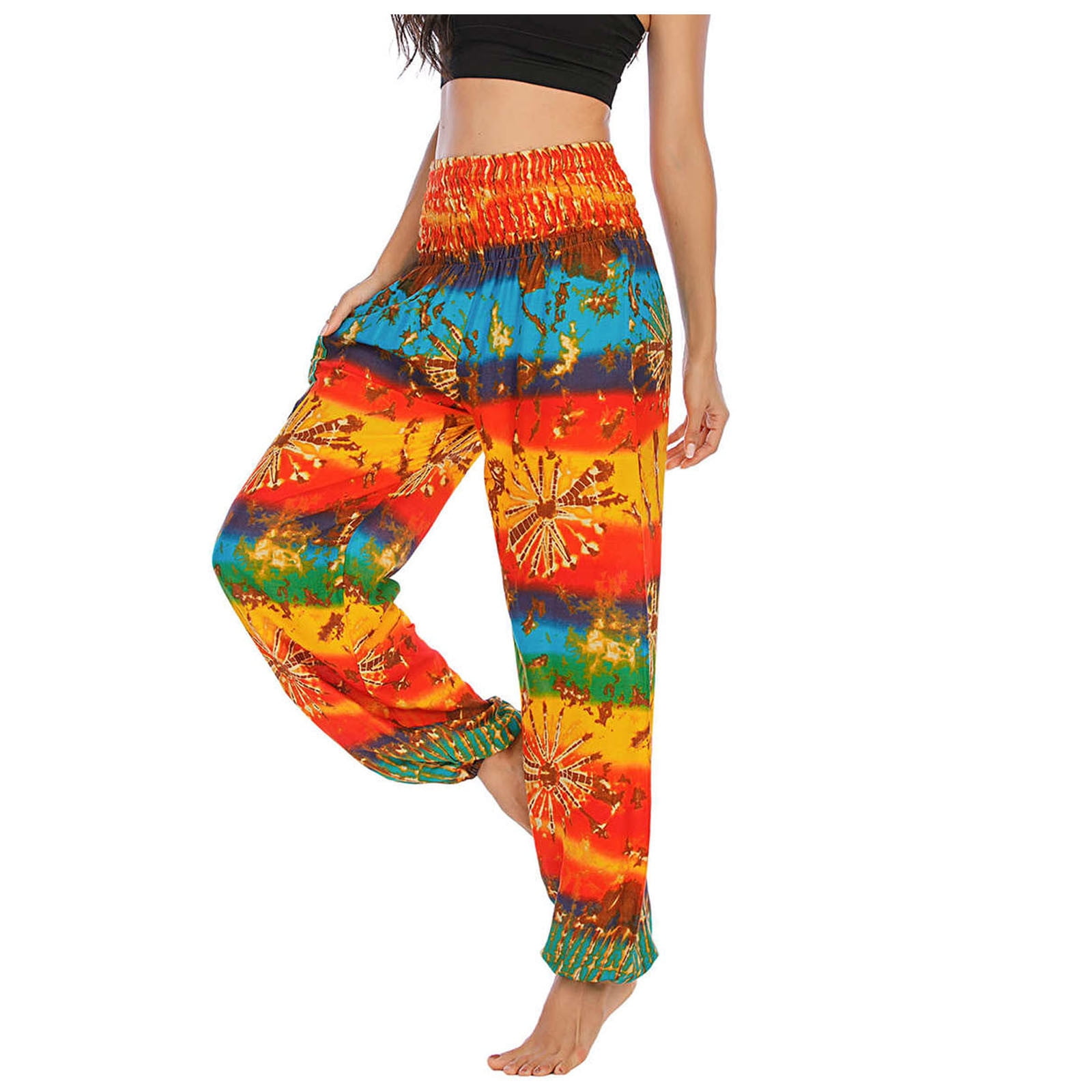 Xinqinghao Plus Size Yoga Pants For Women Men Women Thai Harem Trousers