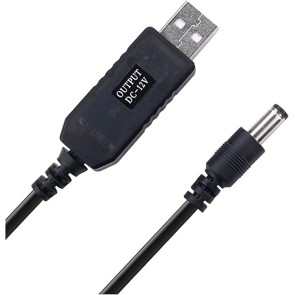 xixishop USB Voltage Step Up Converter - DC 5V to 12V, 3ft Cable with ...