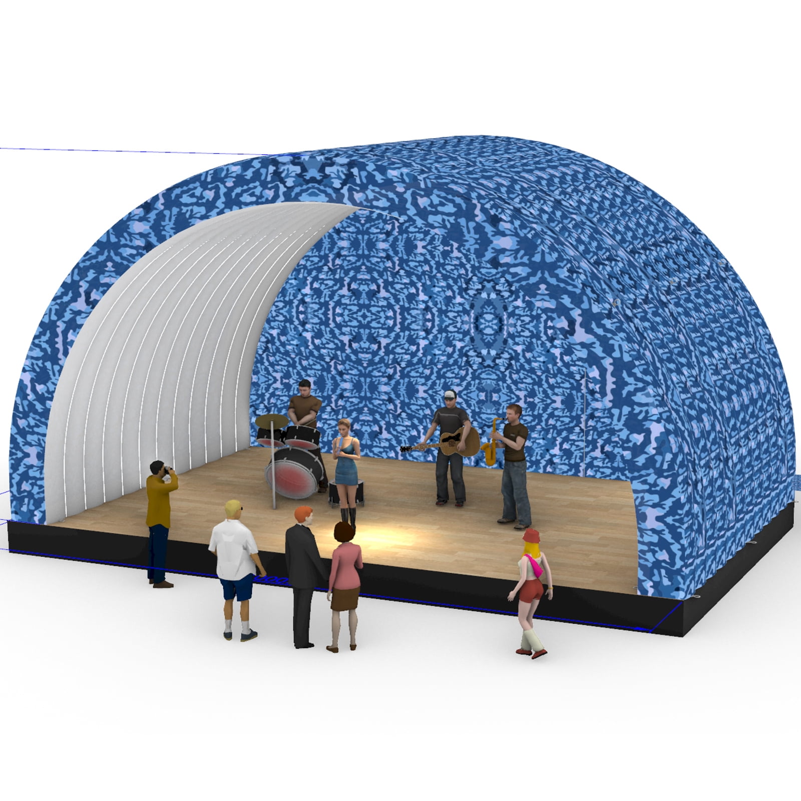 xmaybang Camo Portable Outdoor Inflatable Arch Tent,Suitable for Club ...