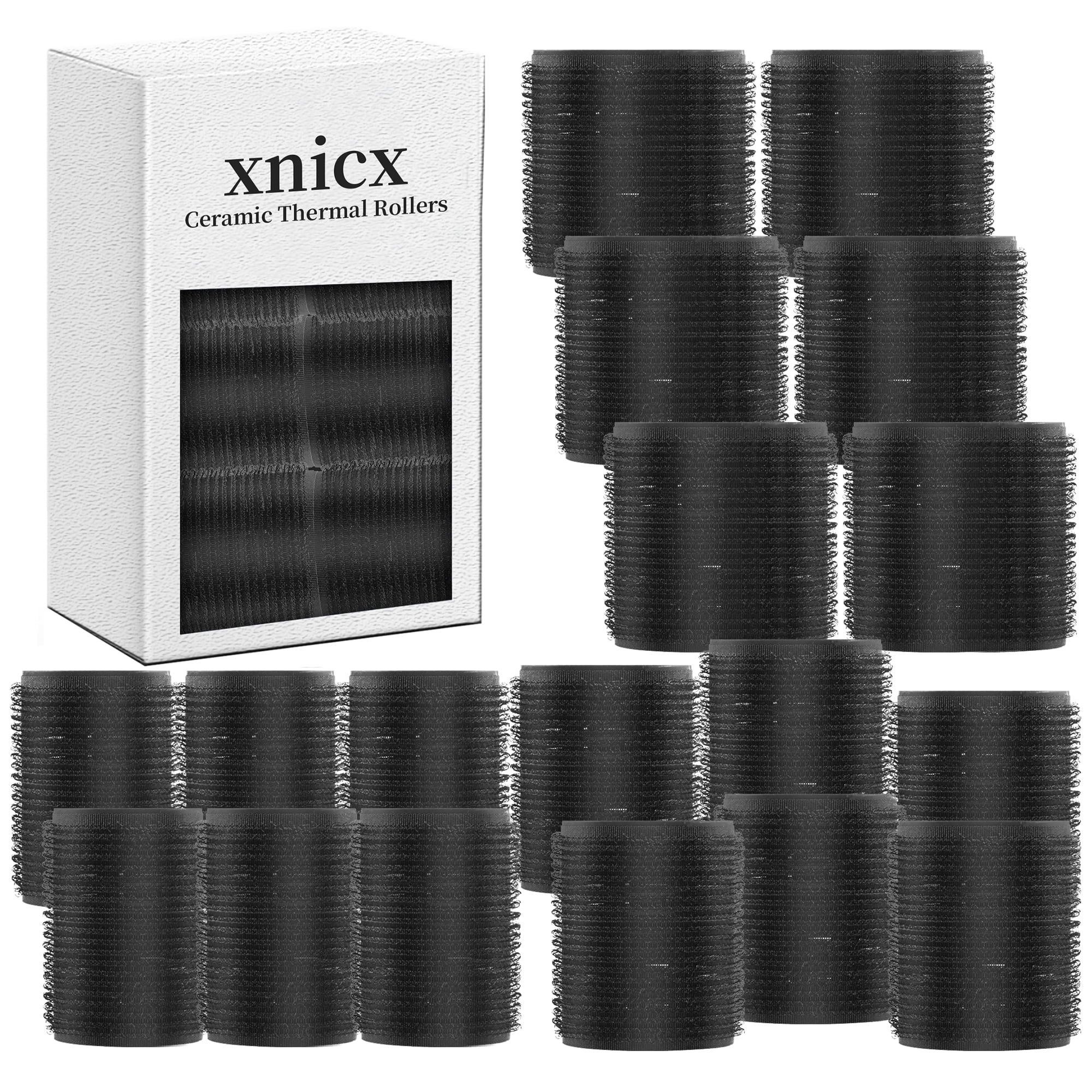 Xnicx 18pcs Hair Roller Set Hair Curlersself Grip Ceramic Ionic