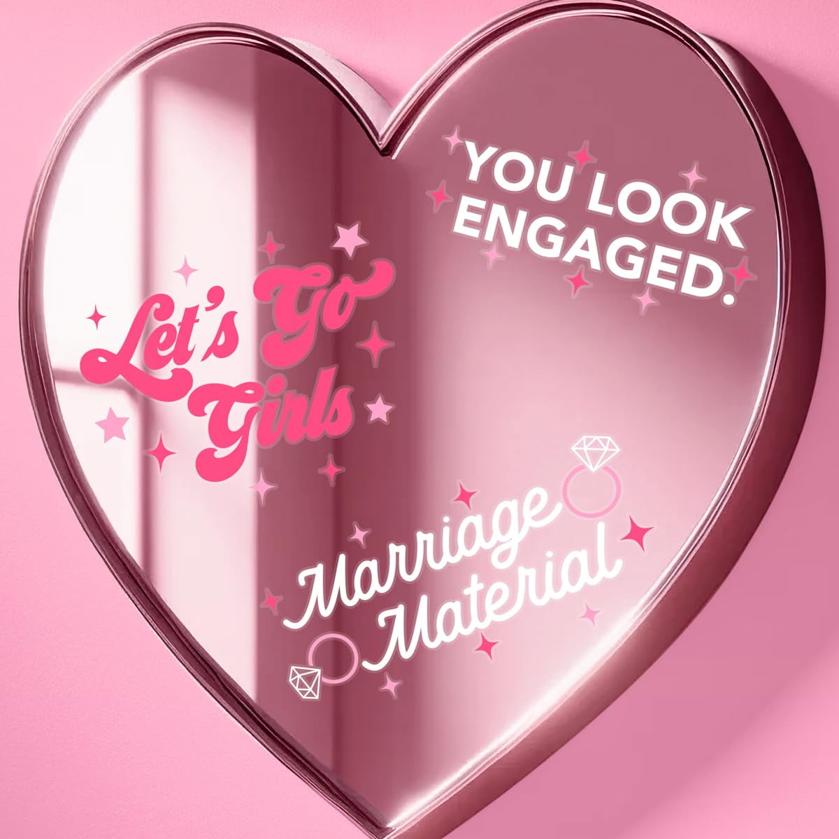 xo, Fetti Bachelorette FEV6 Party Mirror Vinyl Decal Set - Party ...