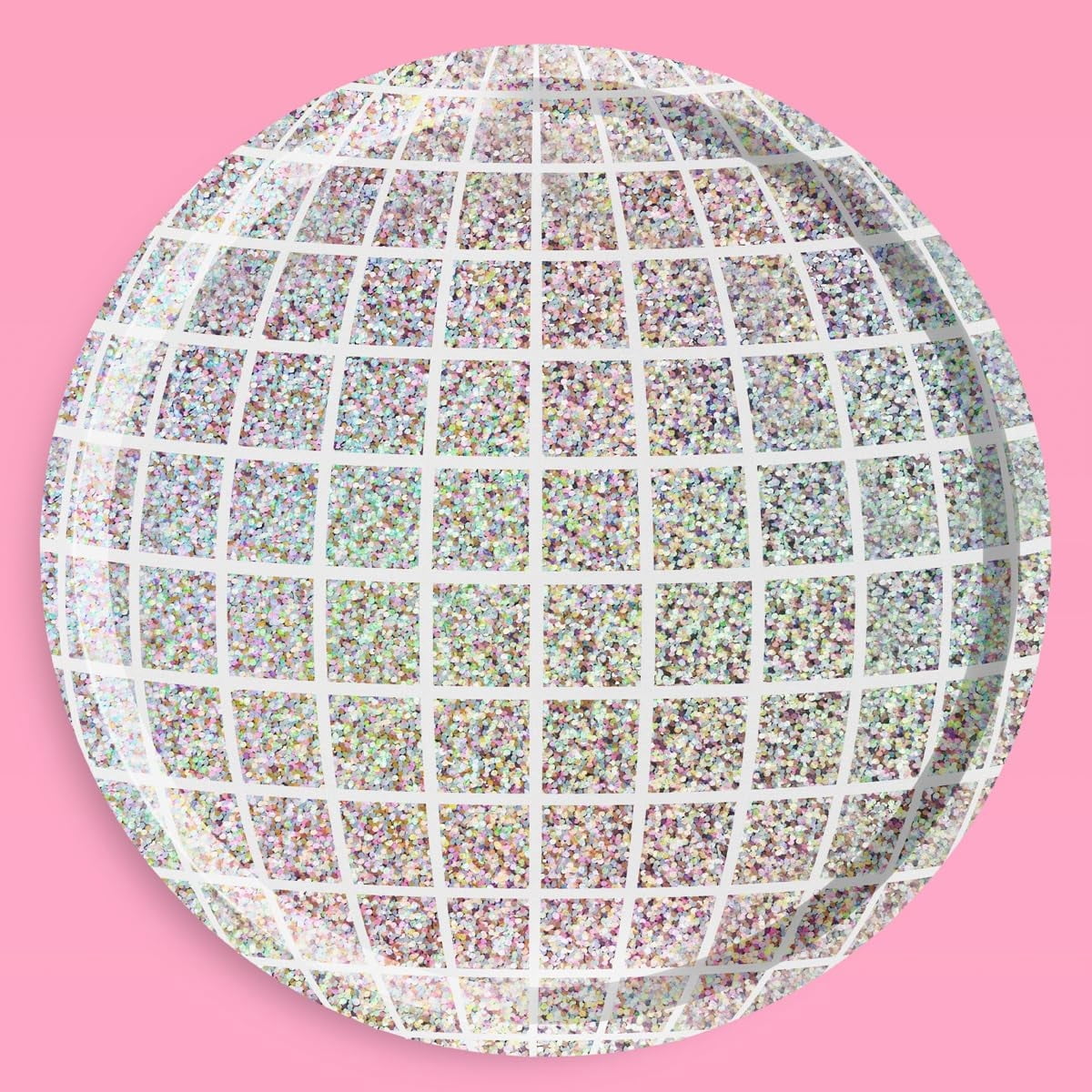 xo, Fetti Holographic Disco Ball Paper Plates - 25 pk, 9 ...