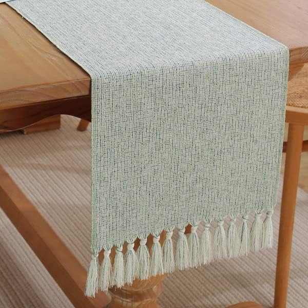 xrboomlife Coastal Table Runner Blue 13×108 Inch Rustic Farmhouse Table ...