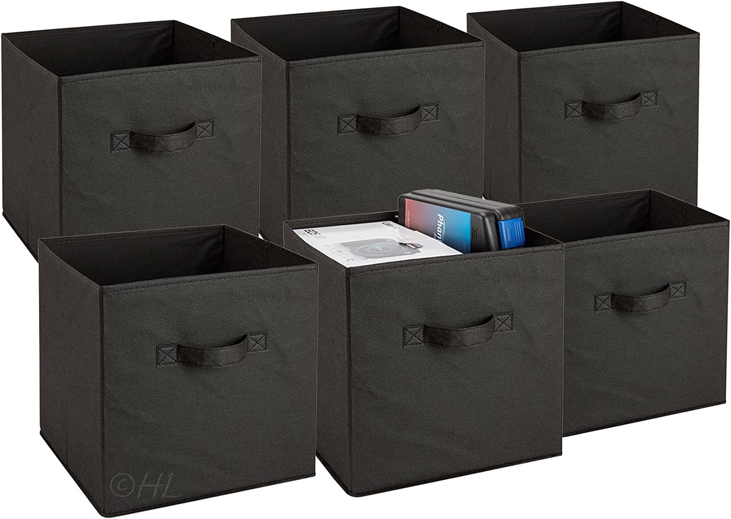 xrboomlife HCOCM Foldable Cube Storage Bins - 6 Pack - Decorative ...