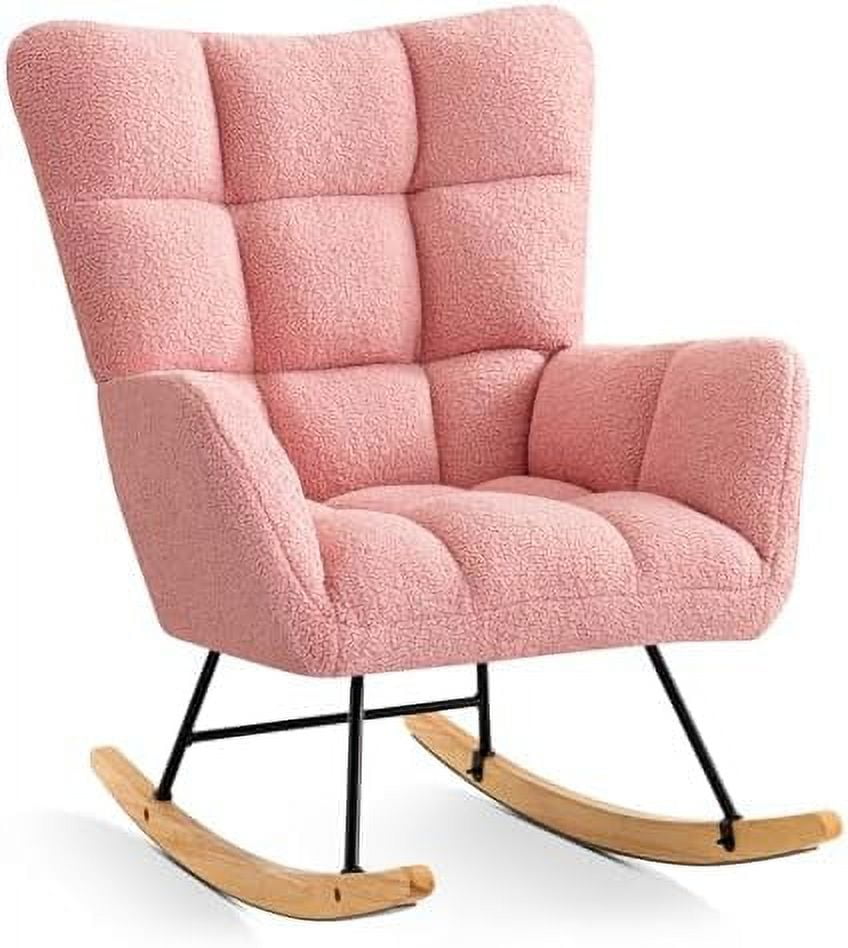 Nursing Chair Rocking Chair Nursery Teddy, Upholstered Baby Fluffy ...