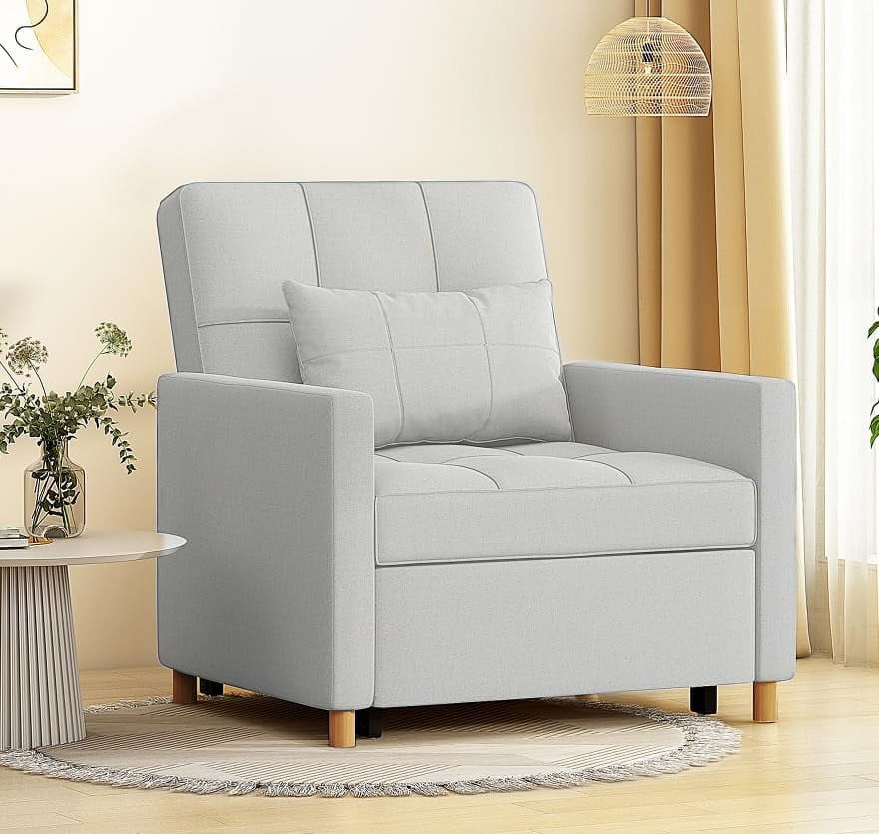 xrboomlife Sleeper Sofa Chair 3 in 1 Sleeper Chairs for Adults Fold Out ...