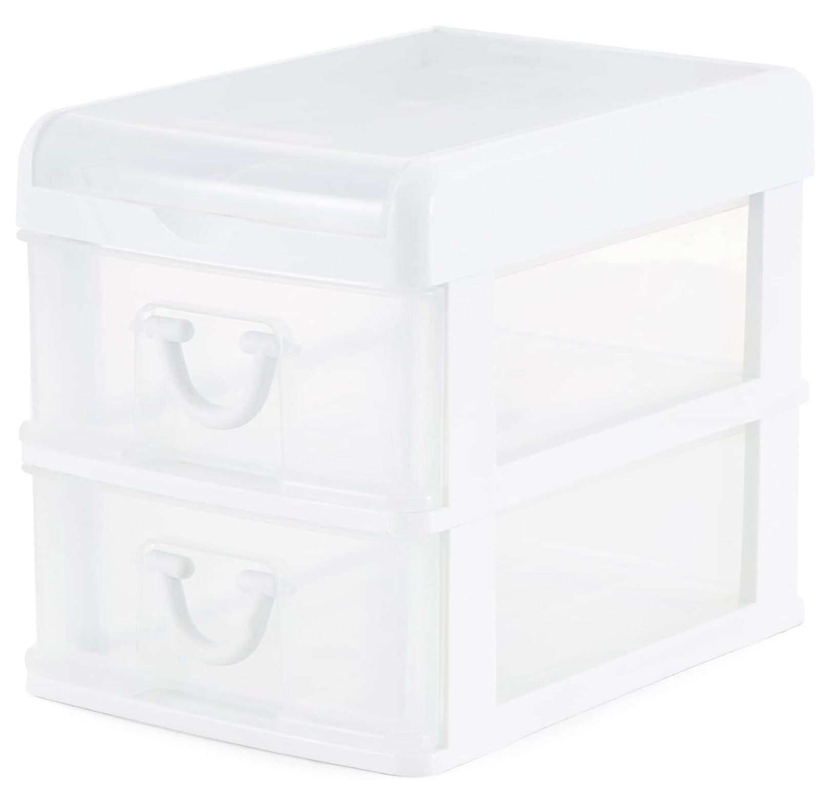 xu wei 2 Drawer Desktop & Countertop Organizer with Top Lid for Office ...