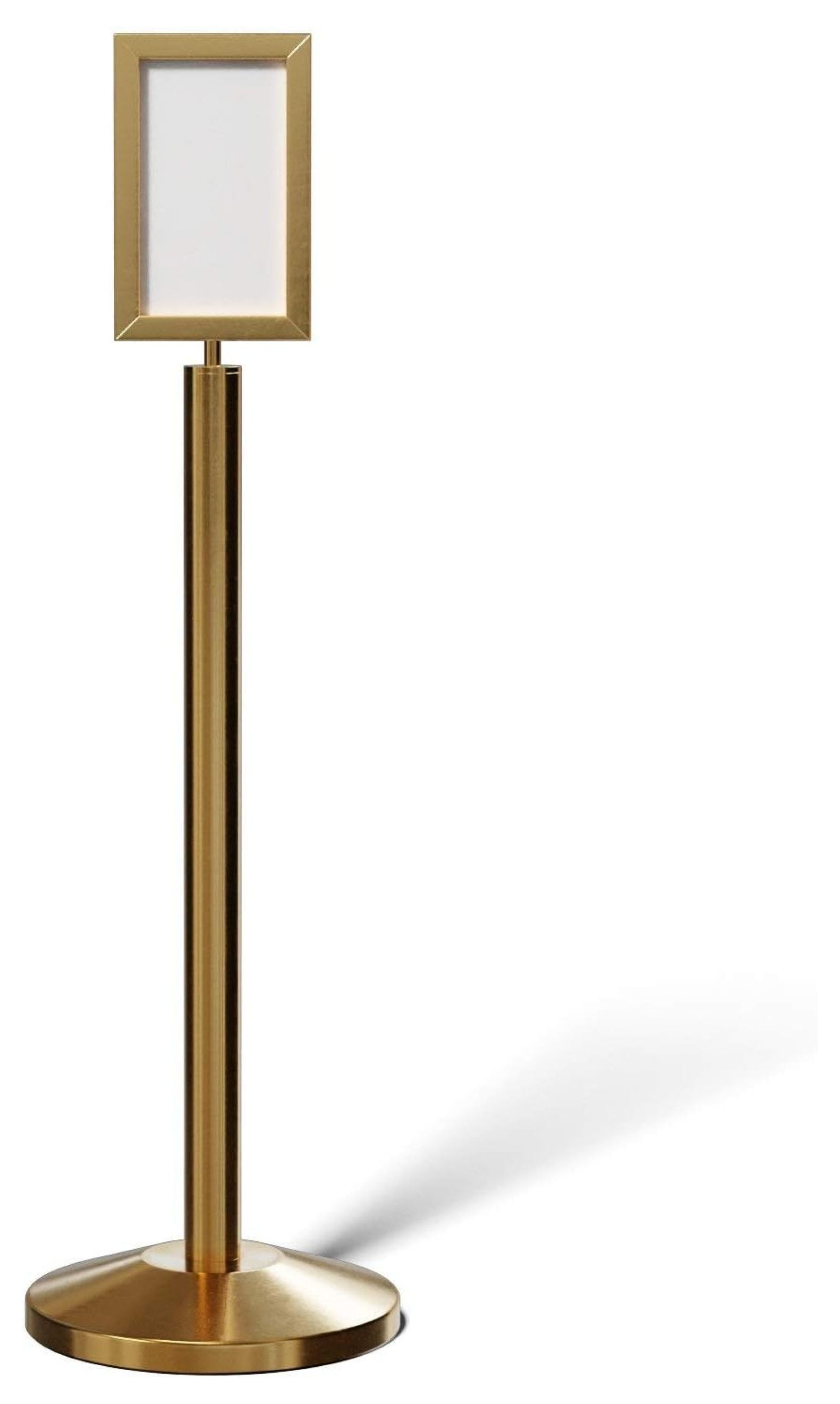 xu wei Pedestal Standing Floor Sign Frame with Sloped Base, 7x11 Inch ...