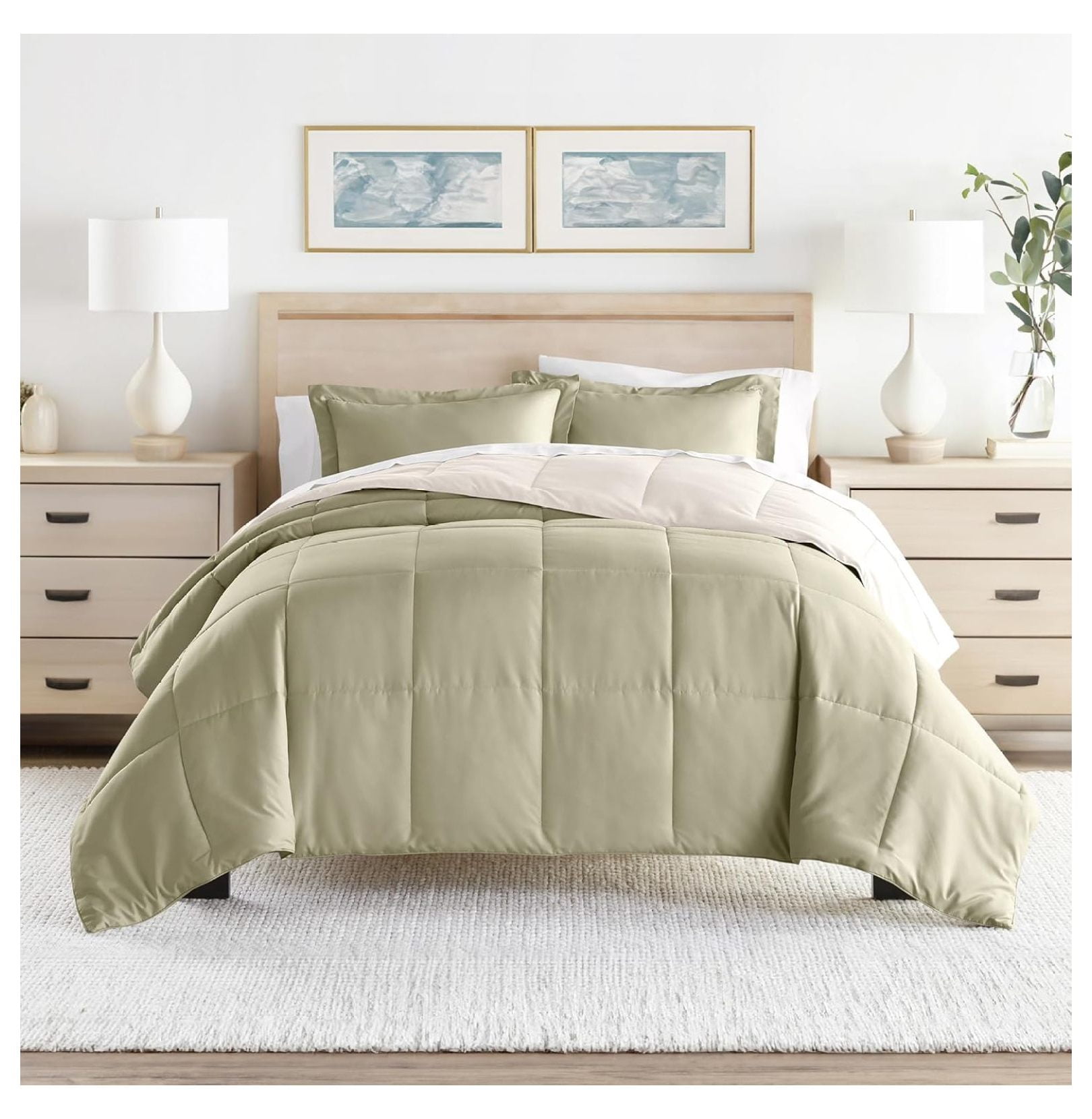 xu wei Reversible Comforter Set (2 Piece) - Bring Luxury Home with Our ...