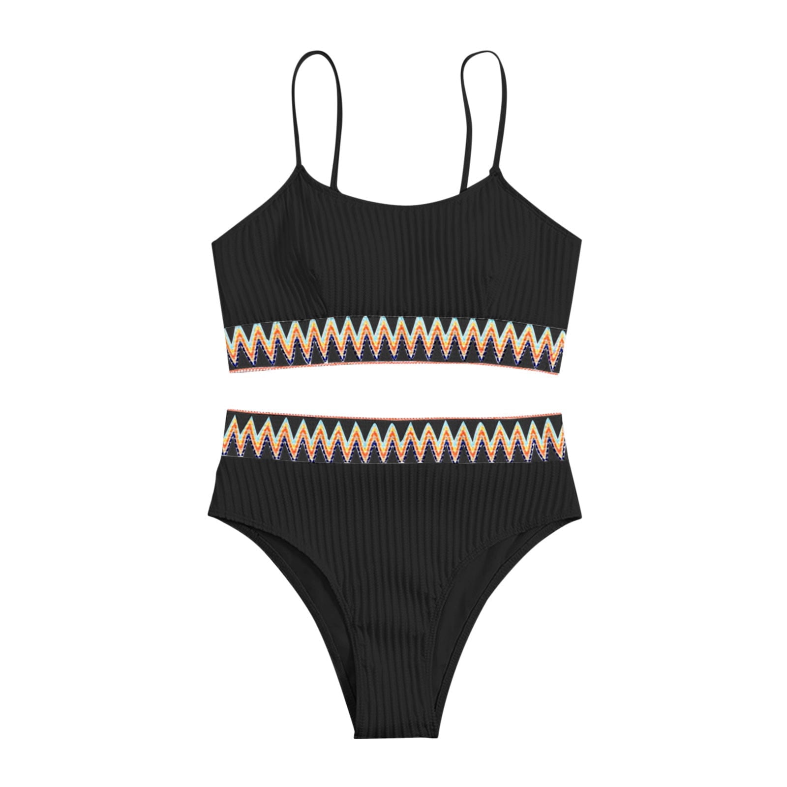 Xuapaodt Inc Women Plus Size Bikini Set Womens Solid Three Point Split
