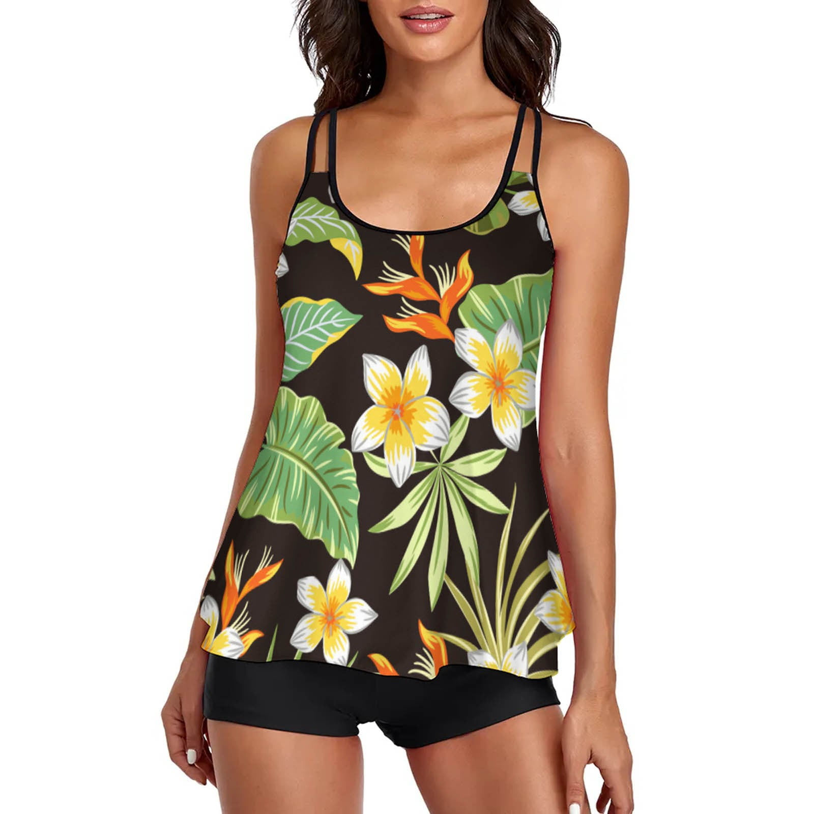 Xuapaodt Summer Two Piece Swimsuitladies Sexy Double Shoulder Sling