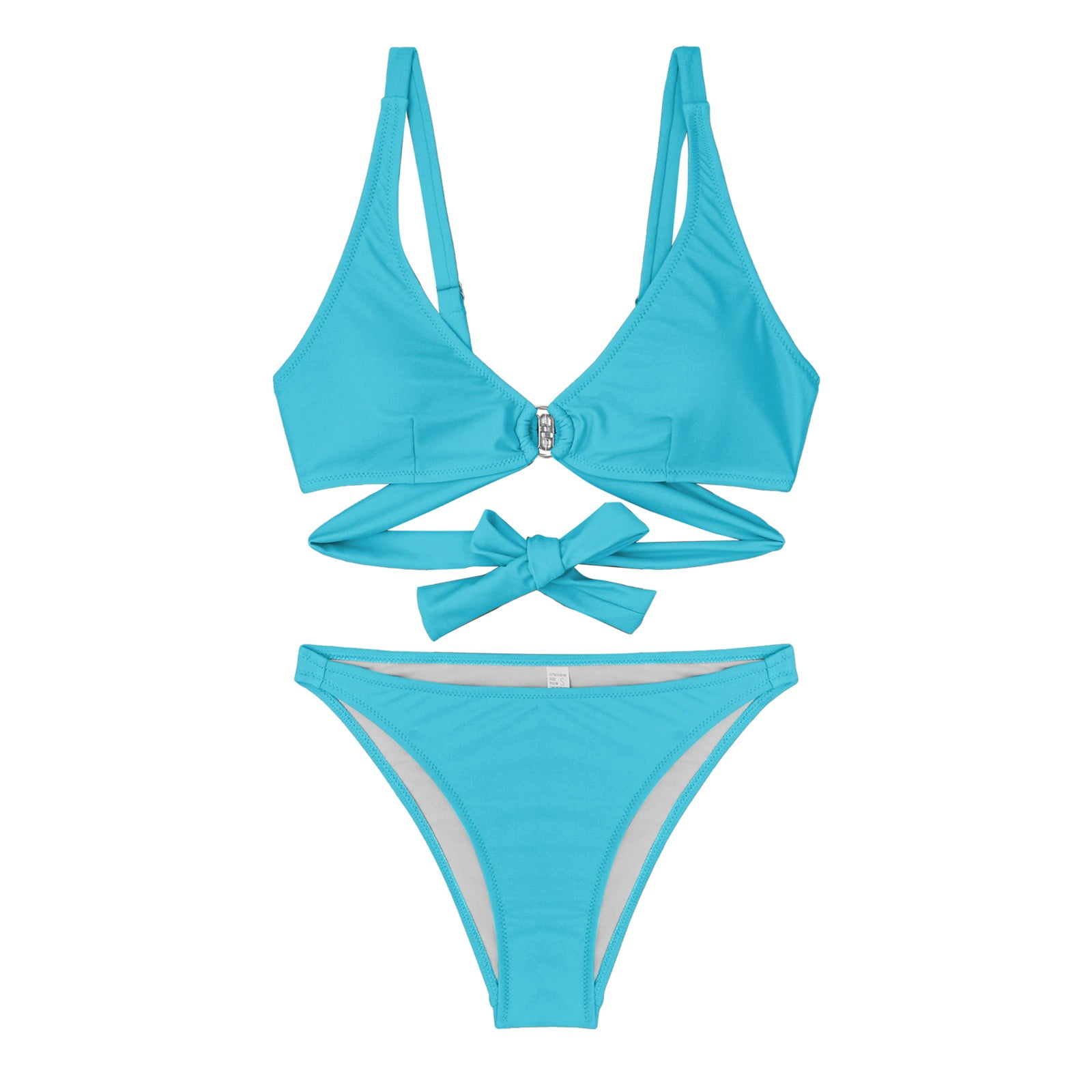 Xuapaodt Summer Two Piece Swimsuitwomens Sexy Push Up Solid Color