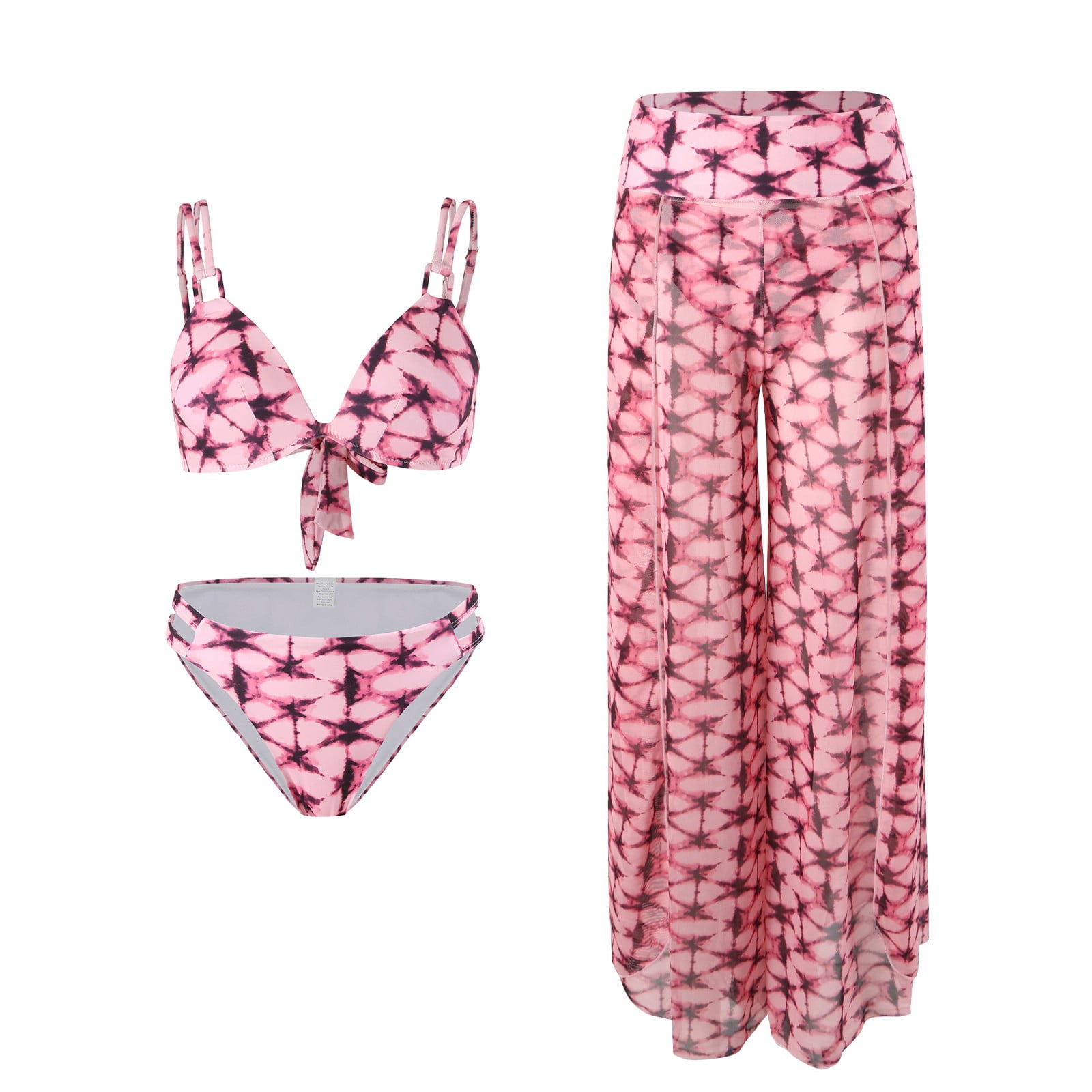 Xuapaodt Summer Two Piece Swimsuitwomens Swimsuit 3 Pieces Halter