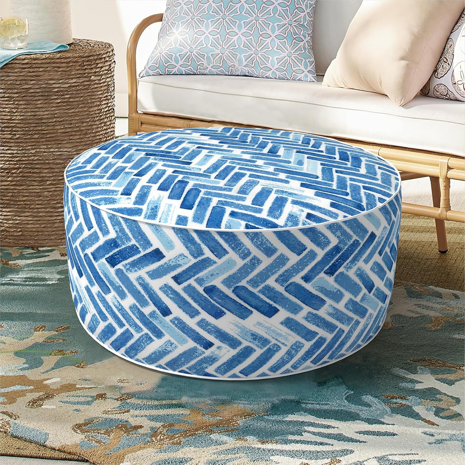 xuejumboom Inflatable Ottoman Stool D31 xH14 for Outdoor/Indoor Use ...