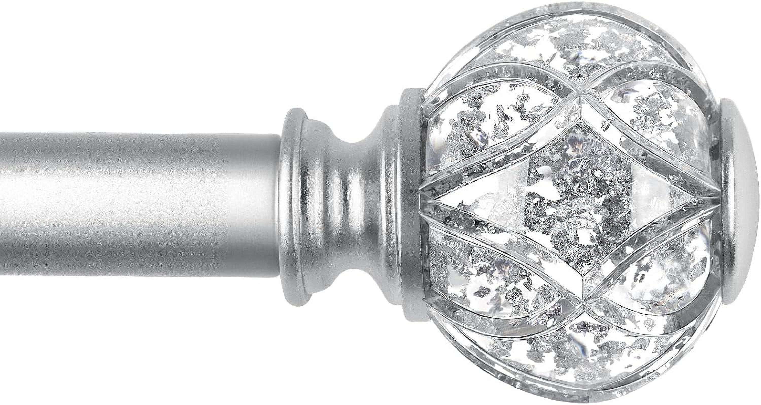 xufxs 1 Inch Curtain Rods 32 to 58 Inches (2.6-4.8 Feet) Telescoping ...