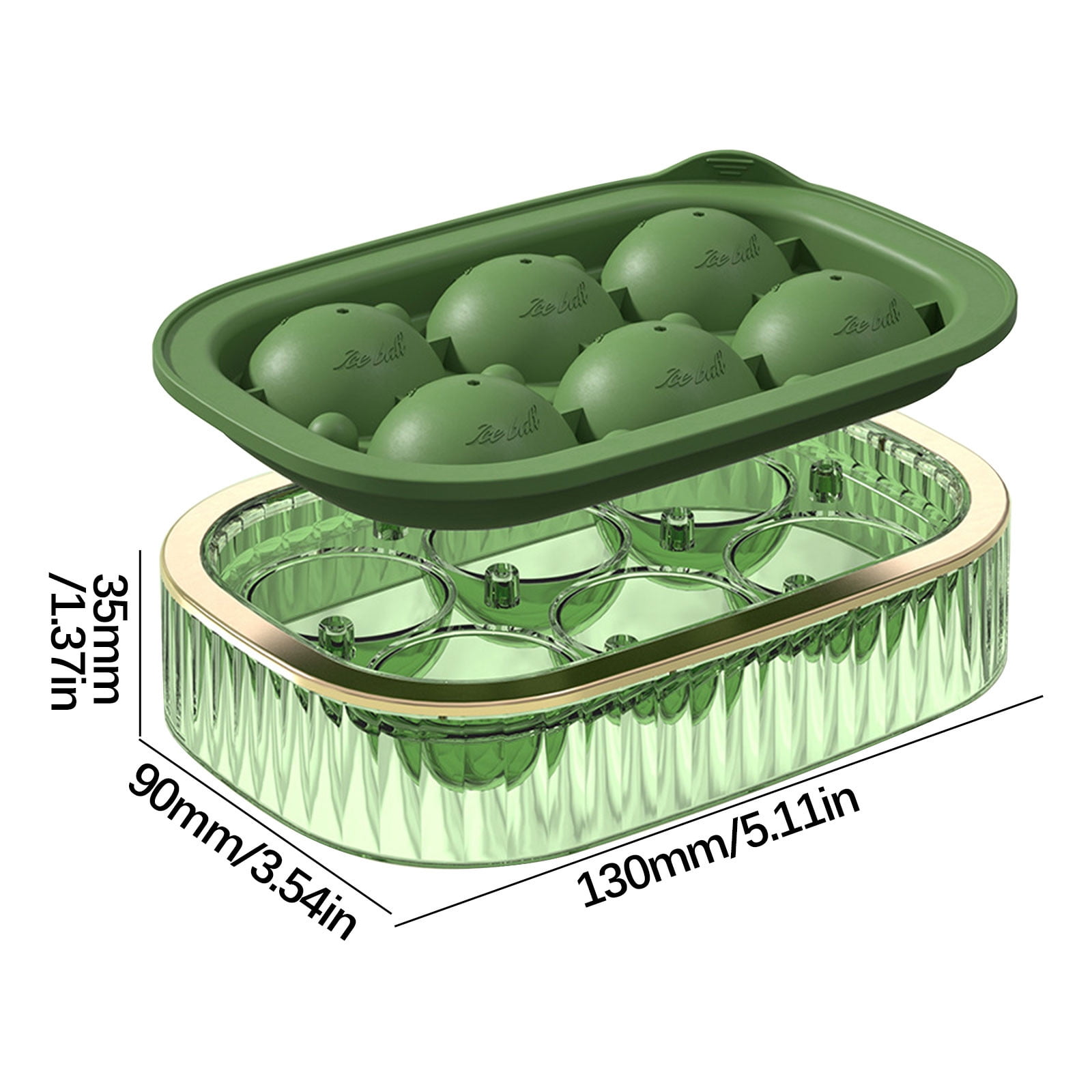 xuyanhg Clearance Large Round Ice Cube Mold, Reusable Sphere Ice Mold ...