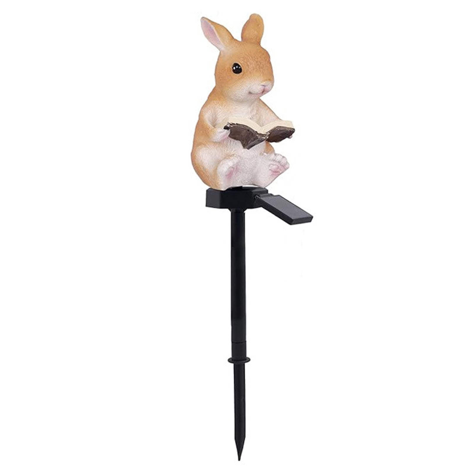xuyanhg Clearance Outdoor Solar Lights With Rabbit Statue, Solar Garden ...