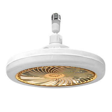 Harlier Socket Ceiling Fan with Light, 10" Ceiling Fan Indoor Enclosed ...