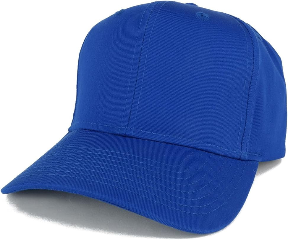 xxl oversize high crown adjustable plain solid baseball cap - Walmart.com