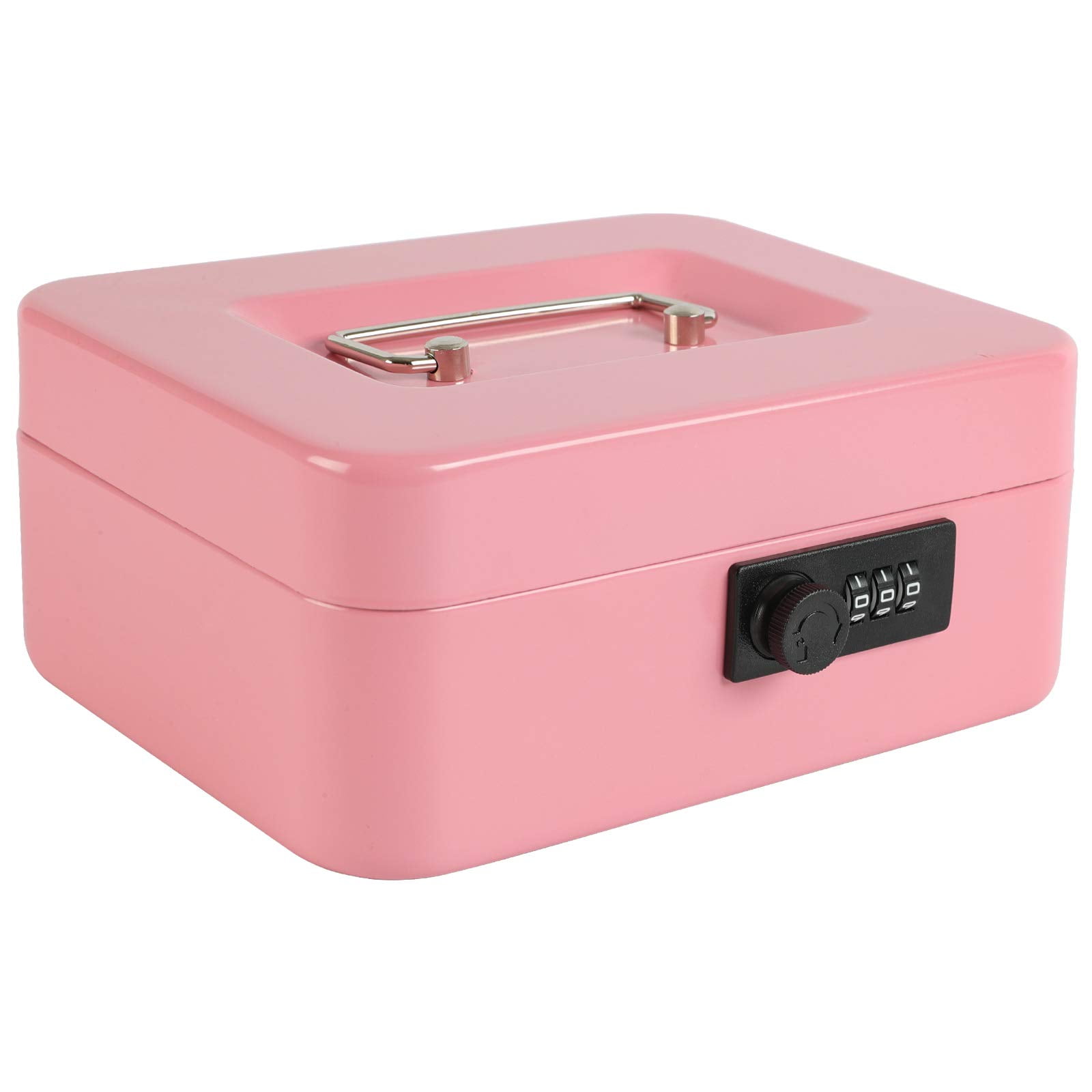 xydled Steel Cash Box Safe with Combination Lock,Money Safe Box with ...