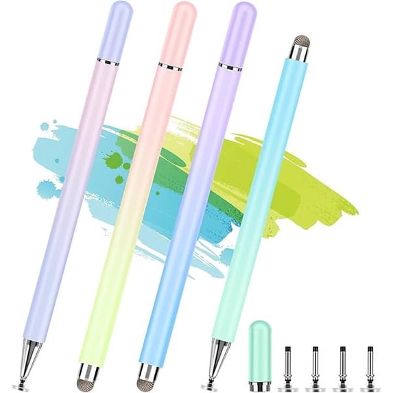 xzyuan Stylus Pens for Touch Screens, 4 Pcs High Precision Disc Stylus ...