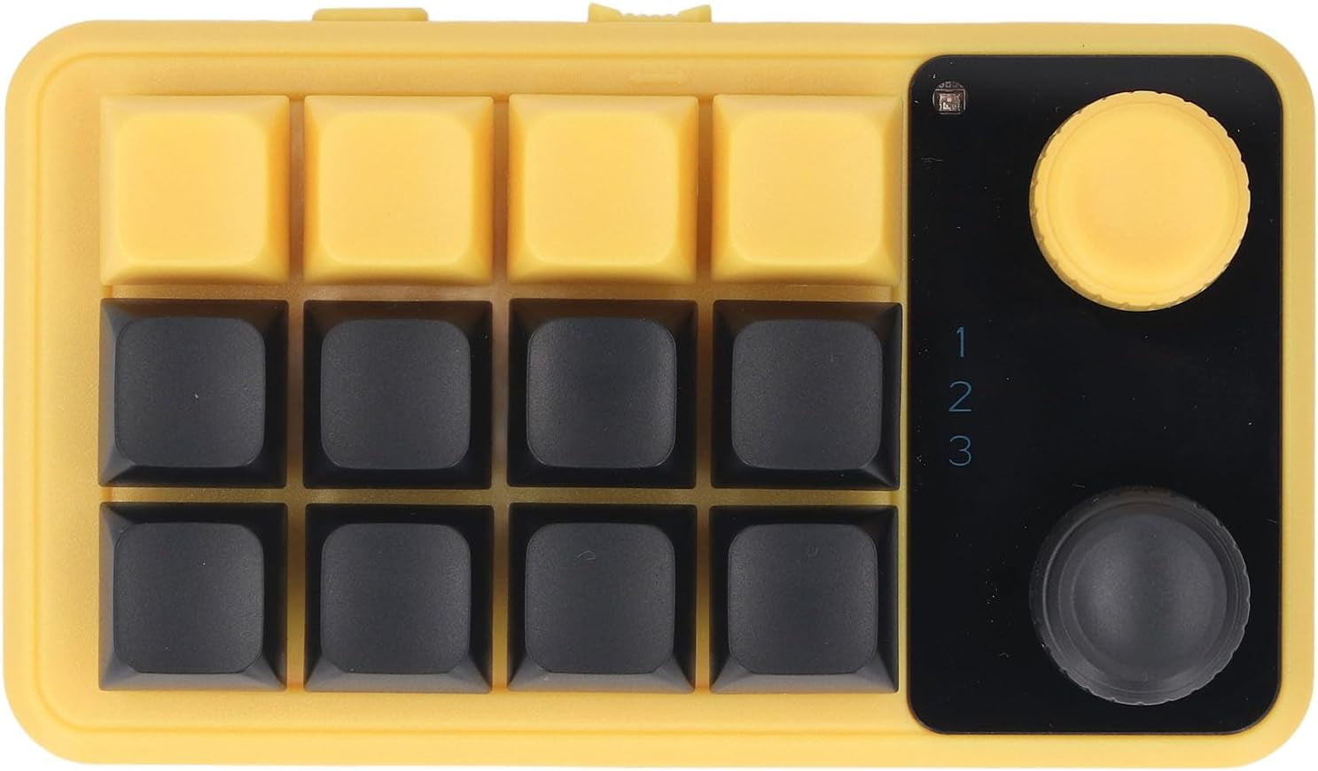 y One Handed Mechanical Keyboard, 12 Keys RGB Programmable Macro Keyboard with Macro Knobs, USB ...