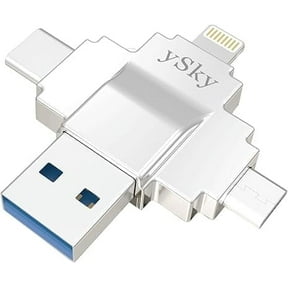 iDiskk 4 in 1 Photo Stick 128GB Flash Drive, USB Multiport for Backup ...