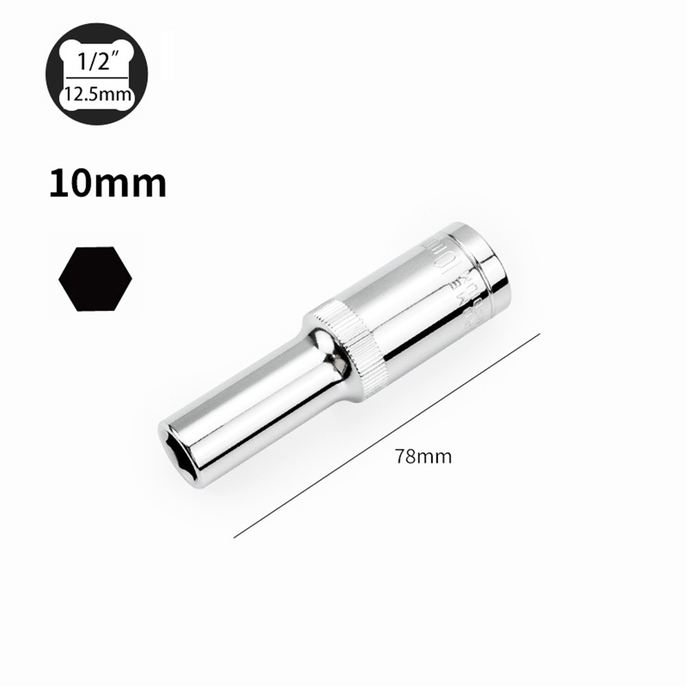 yaaqii 1/2inch 8-27mm Deep Socket Adapter Hex Socket Wrench drive Heads ...