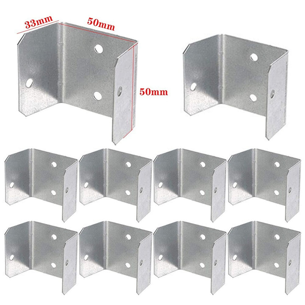 yaaqii 10 Pack Galvanized Fence Panel Clips 32mm-50mm for Secure ...