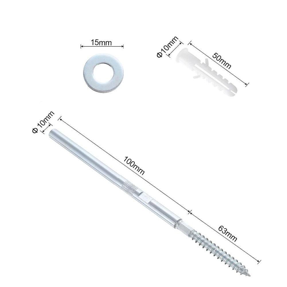 yaaqii 100-300mm Floating Shelf Bracket Wall Mount Support Pins Blind ...