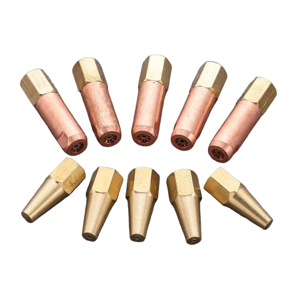 yaaqii 10Pcs/Set Propane Acetylene Gas Brazing Torch Nozzle H01-2 ...