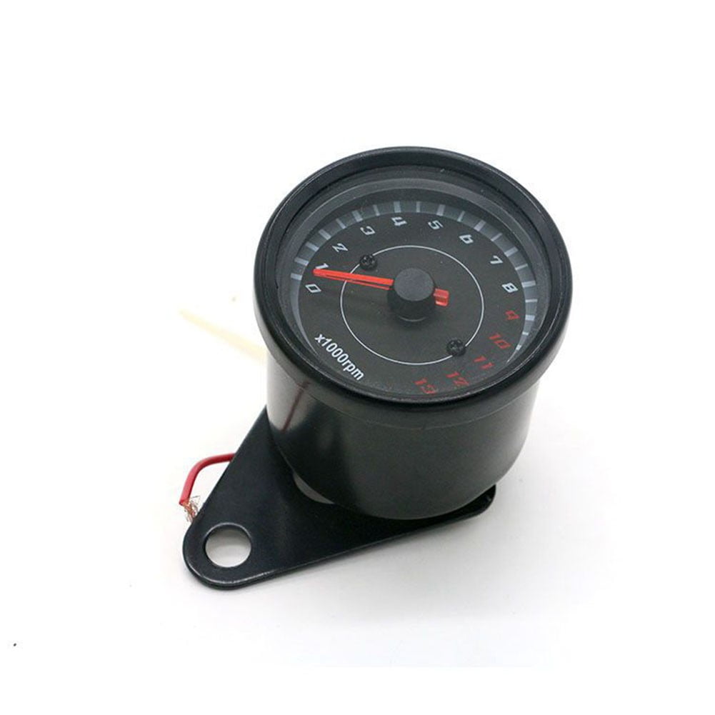 yaaqii 13000 RPM Motorcycle Tachometer Electronic Tach Meter Gauge LED ...