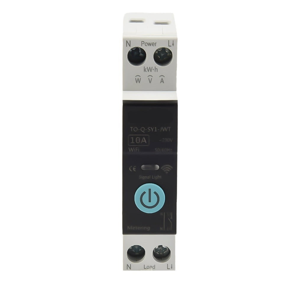 yaaqii 1P+N DIN Rail WiFi Smart Switch 10A WLAN Smart Circuit Breaker ...