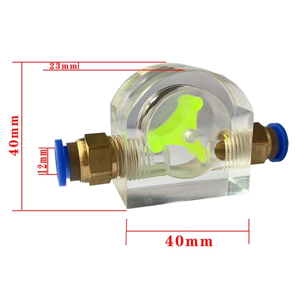 yaaqii 1pcs Flow meter Water cooling monitor Spindle motor rotation ...
