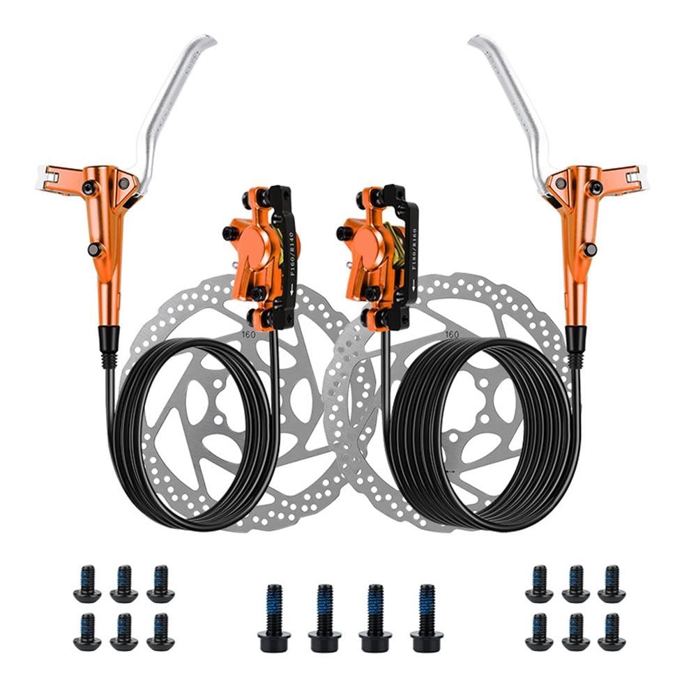 yaaqii 2-Piston Hydraulic Brake Set Front 800mm and Rear 1400mm Hose ...