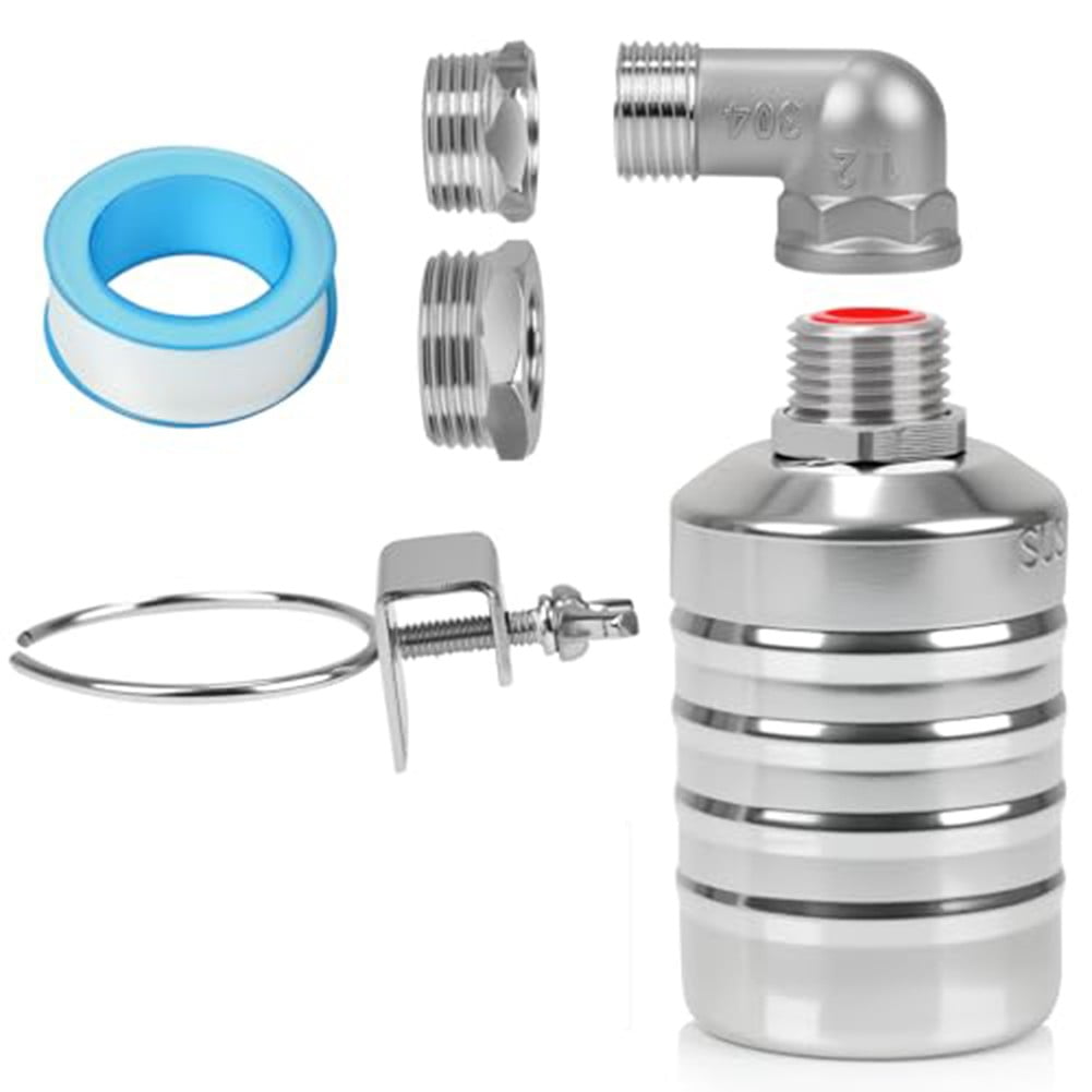 yaaqii 304 stainless steel float valve with adapter for automatic water ...